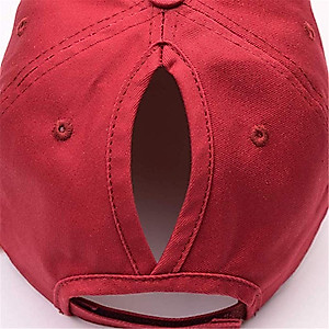 Custom Hats Add Your Text/Logo Womens Ponytail Messy Buns Mesh Trucker Baseball Caps