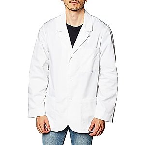 Med-Man Professional Whites with Certainty 31 Inch Consultation Coat, White, Medium