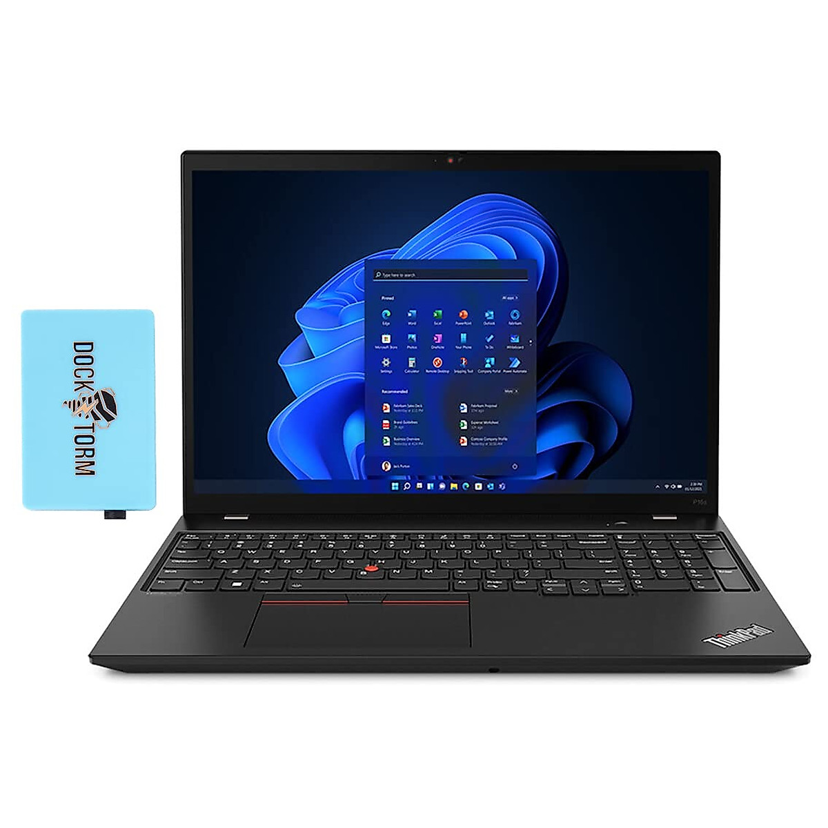 Lenovo ThinkPad P16s Gen 1 16.0" WUXGA IPS Laptop (AMD Ryzen 7 PRO 6850U 8-Core 2.70GHz, 32GB LPDDR5 6400MHz, 512GB PCIe SSD, AMD Radeon PRO, Backlit KYB, FP, WiFi 6, Win11Pro) w/Dockztorm Dock