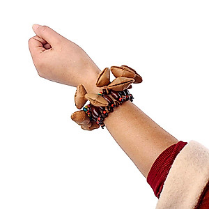 MILISTEN 1 Pc African Nut shell Hand Bell Bracelet Handbell African Nut Shell Belt Handbell Hand Chain for Girls Female Women Lady