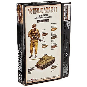 Model Color Set: WWII British Armour & Infantry (6)