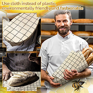 Mindsoft 17 x 23 Inch Reusable Beeswax Food Wrap for Bread Sandwich Wrapper Beeswax Paper Organic Bowl Dishes Covers Sustainable Food Cheese Fruit Snacks Storage Containers Keeper