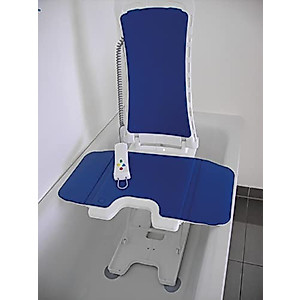 Drive DeVilbiss Healthcare Bellavita Lightweight Reclining Bath Lift with Blue Covers