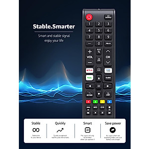 【One Remote One Cover】 Universal Remote for All Samsung TV Remote with Silicone Remote Cover, Replacement for All Samsung Smart TV, LED, LCD, HDTV, 3D, Series TV BN59-01315J BN59-01315A