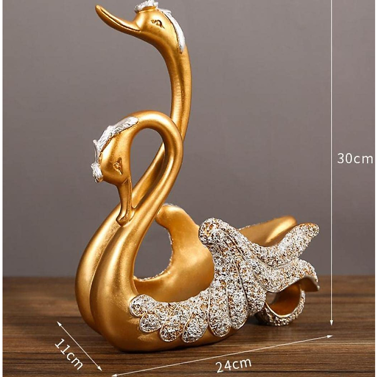 Wine Rack, Countertop Wine Bottle Holder, Freestanding Countertop Tabletop Wine Rack, Decorative Bottle Holder for Wine Storage, Display and Storage Accessories (Gold)