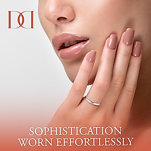 MINDDHA Sterling Silver Rings - High Polish Rings for Women, Men - Plain Dome Silver Ring - Wedding Band - Christmas, Valentines, Birthday, Mothers Day - 2mm Band Size 8