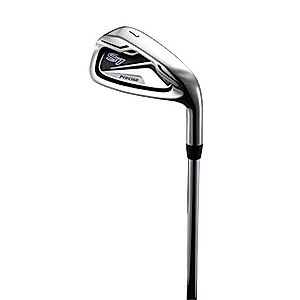 18 Piece Men's Complete Golf Club Package Set With Titanium Driver, #3 & #5 Fairway Woods, #4 Hybrid, 5-SW Irons, Putter, Stand Bag, 4 H/C's (Blue, Regular Size)