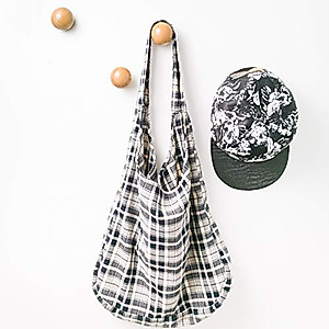 30GO Wall Hooks, Modern Wooden Coat Hooks(Pack of 4pcs) , Single Hat Rack