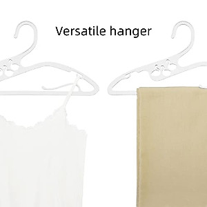 Standard Plastic Hangers Durable Tubular Shirt Hanger Ideal for Laundry & Everyday Use, Slim & Space Saving, Heavy Duty Clothes Hanger for Suits, Coats, Pants, Dress (30 Pack, White)