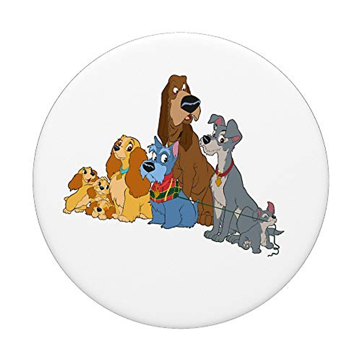 Disney Lady and the Tramp Dogs PopSockets PopGrip: Swappable Grip for Phones & Tablets