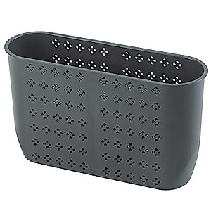 Kitchen Details Over The Sink Drying Rack with Utensil Holder | Roll Up for Storage | Stainless Steel | Drain Tray | BPA Free | Food Safe | Space Saving | Grey