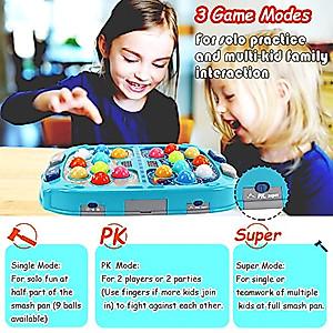 Whack A Mole Game, Toys for 3+ Year Old Boys/Girls, Whack A Mole Game for Toddlers, Pounding Toy for 3 4 5 6 7 8+ Kids, Interactive Educational Toys with Sound and Light, PK Mode with 2 Hammers