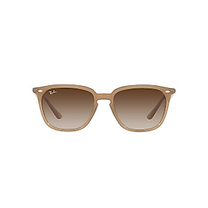 Ray-Ban RB4362 Square Sunglasses, Turtledove/Brown Gradient, 55 mm
