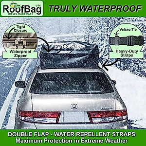 RoofBag Cross Country 100% Waterproof Soft Car Top Carrier for Any Car Van or SUV - Made in the USA | 2-Year Warranty | Ships Today