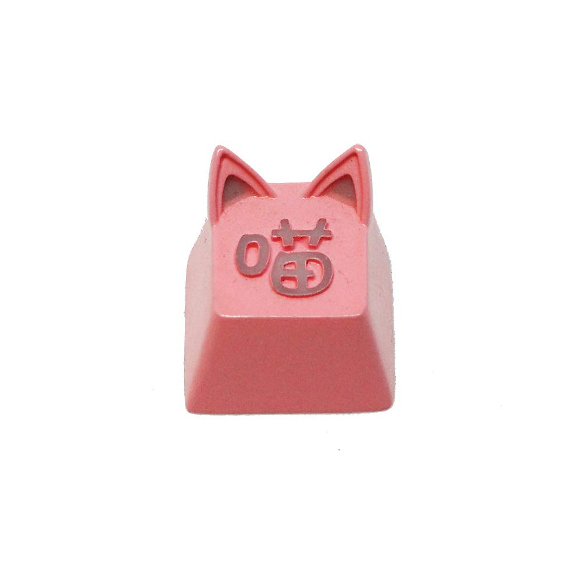 HFSECURITY Cute Cat Ears Design Backlit Keycaps for Cherry Mx Switch Mechanical Gaming Keyboard Use 3D Resin Pink Keycaps