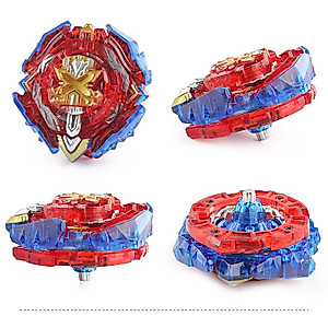 ASVEXKW Bey Battling Tops Box Set for Kids, Burst Gyro Blade Toys 10 Spinning Tops + 2 Two-Way Launcher with Portable Box, Gift for Kids Children Boys