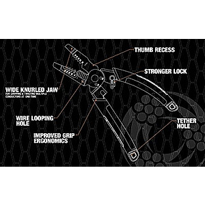 Southwire - 65028140 Tools & Equipment S816SOLHD Forged Wire Stripper: Strips 8-16 AWG SOL And 10-18 AWG STR, Shears 6-32 & 8-32 Bolts, Linesman Head; Heavy Duty Forged Steel.