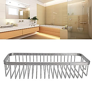 Shower Caddy Corner Shower Basket Sturdy Wall Mounted Bathroom Shelves for Bedroom Balcony Stainless Steel Bathroom Storage Baskets Wall Mounted Shelf Bathroom Supplies Easy to Install,Rack