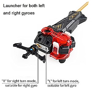 Zhefluw Gyro(B-169) + Launcher Battle Bey Burst Set, Battling Top, Stickers & Launchers Set, Boys Kids Birthday Party Idea 551