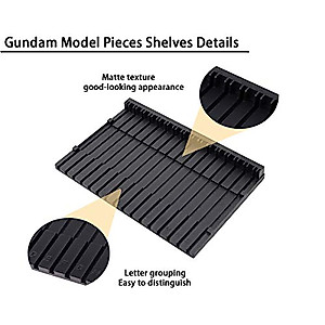 POMER Gundam Model Pieces Shelves Tool Stand Holder Rack,11.4x7.5inch Plastic Tool Drawer Storage Container for Aciton Figures Model Making Accessories DIY(1 PCS)
