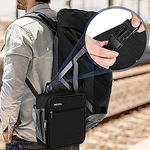 MOLYKA Lunch Bag - Insulated Lunch Box Durable Reusable Lunch Bag Adult Tote Bag for Men, Adults, Women (Black)