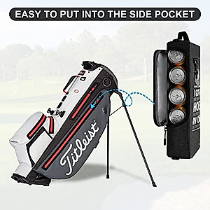 Golf Bag Cooler with Ice Pack, Golf Cooler Bag, Golf Beer Sleeve, Soft Golf Cart Cooler Bag, Holds 6 Beer Cans or 2 Bottles of Wine, Gift for Golf Lovers