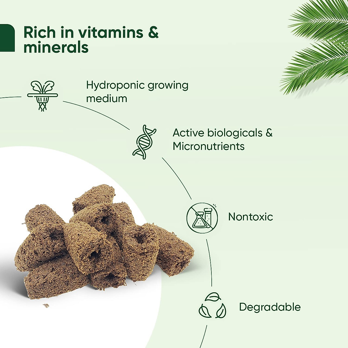 BioPlug Germination Rooter Cube 100 Pcs - Replacement Root Growth Sponges Kit Compatible with Aerogarden - Seed Starter Sponge Pods for Indoor Hydroponic Growing System