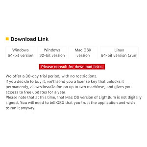 Cloudray LightBurn Software G-Code Lightburn Core for Most Blu-ray Engraving Machine