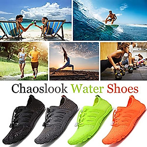 Water Shoes Barefoot for Men Women Swimming Shoes Minimalist Shoes Beach Shoes Quick Dry Breathable Comfortable Non-Slip for Aqua Swim Walking Diving Surfing Yoga Grey 13 Women/11.5 Men