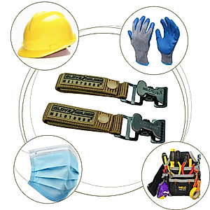 MELOTOUGH Glove Clips for Work Glove Holder Webbing Gloves Quick Leash with Heavy Duty Alligator Clip