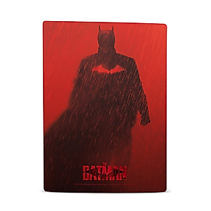 Head Case Designs Officially Licensed The Batman Red Rain Neo-Noir and Posters Vinyl Faceplate Gaming Skin Decal Compatible With Sony PlayStation 5 PS5 Digital Edition Console and DualSense Controller