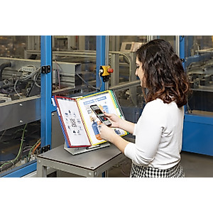 Tarifold Desktop Reference System With 10 Display Pockets, Assorted Colors, 20 Sheet Capacity (D291)