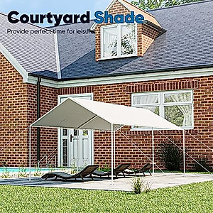 Quictent 10'X20' Heavy Duty Carport Car Canopy Party Tent Boat Shelter