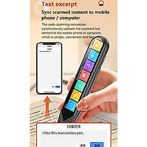 Language Translator with Camera, 5.0 LCD Touchscreen, Camera & Voice Translator, Translator Pen Scanner, OCR Reading Pen with Text to Speech, WiFi Connection, 112 Languages