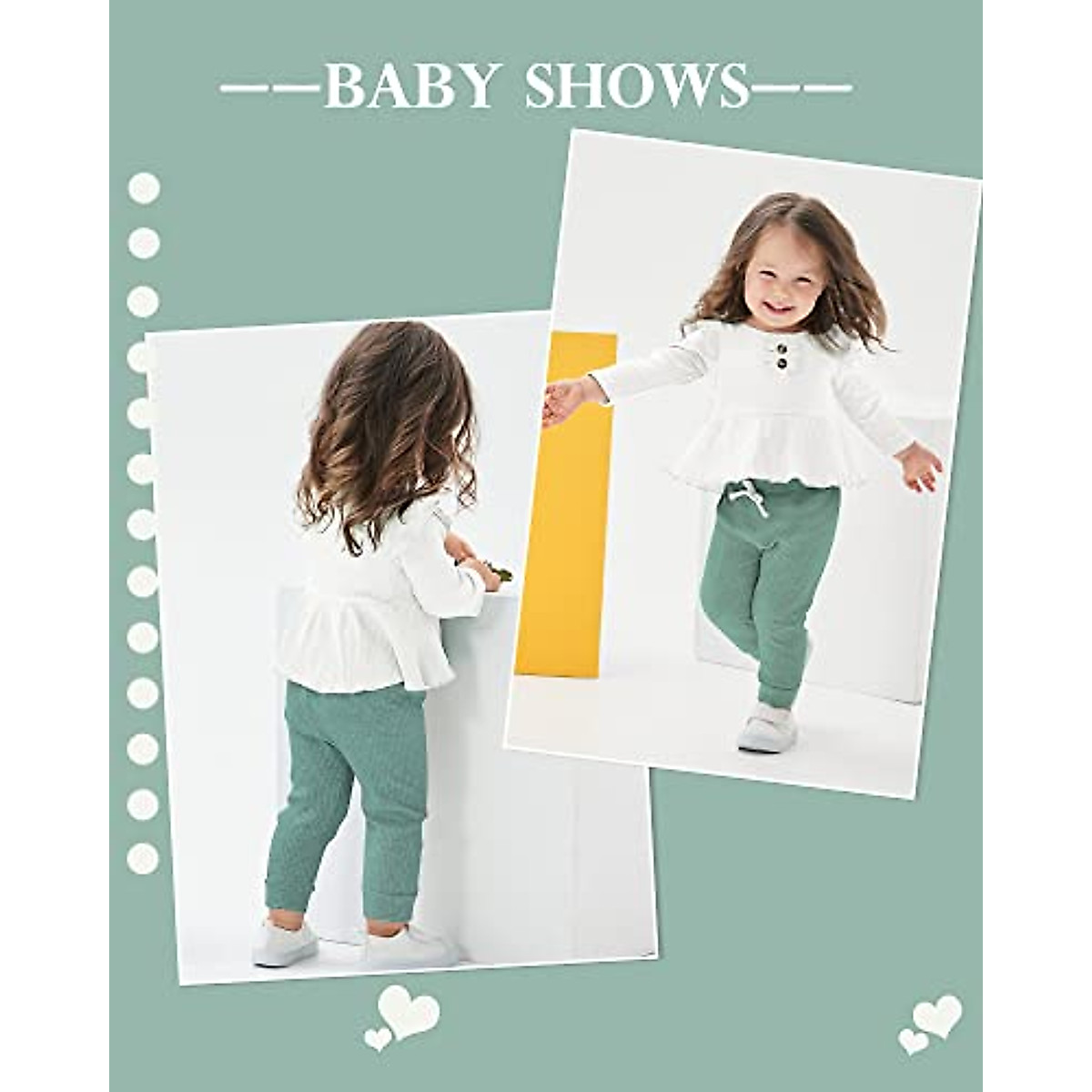 18 Months Girl Clothes Toddler Baby Girl Outfit Fall Winter Long Sleeve Ruffle Shirt Cotton Pant Set 2 Pieces Outfits 18-24 Months Girl Clothing