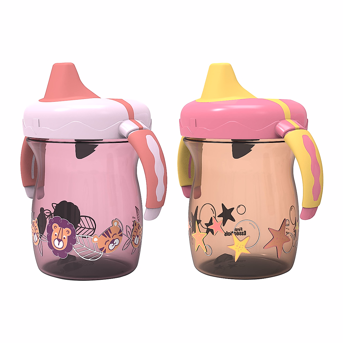 First Essentials by NUK Sip and Smile Soft Spout Trainer Cup, Colors may vary, (Pack of 2)