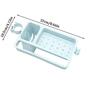 Expandable Rolling Metal Basket Faucet Rack Household Kitchen Punch Rag Sponge Brush Rack Sink Storage Rack Simple Human Sink Caddy Standard