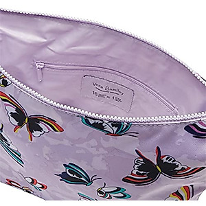 Vera Bradley Women's Recycled Lighten Up Reactive Hipster Crossbody Purse, Lavender Butterflies, One Size