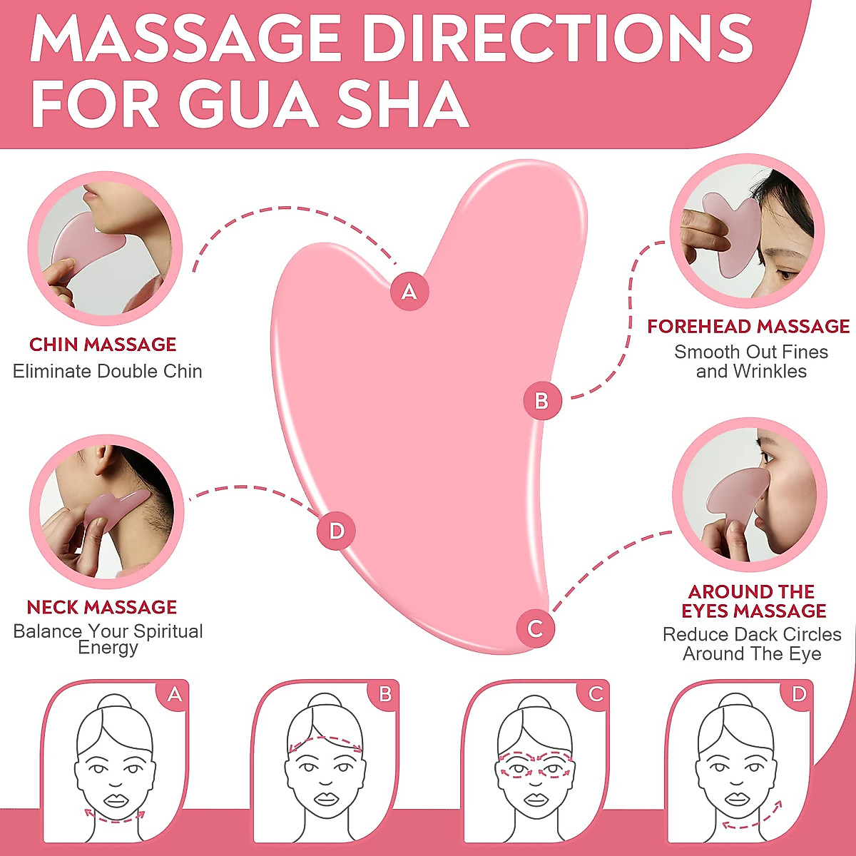 AURUZA Ice Face Roller and Gua Sha Set, Ice Roller for Face & Eye Puffiness Relief Beauty Facial Rollers Mold Icing Massage Skin Care Tools for Brighten Lubricate Shrink Pores Remove Fine Lines