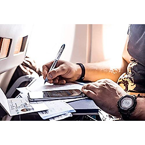 Uni-Ball Vision Elite Stick Micro Point, Airplane-Safe, Rollerball Pens, Black Ink, 0.5mm, 6 Pack