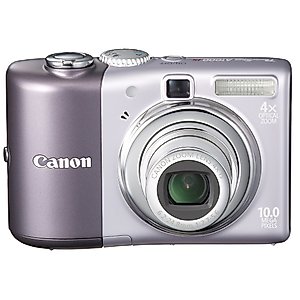 Canon Powershot A1000IS 10MP Digital Camera with 4x Optical Image Stabilized Zoom (Purple)