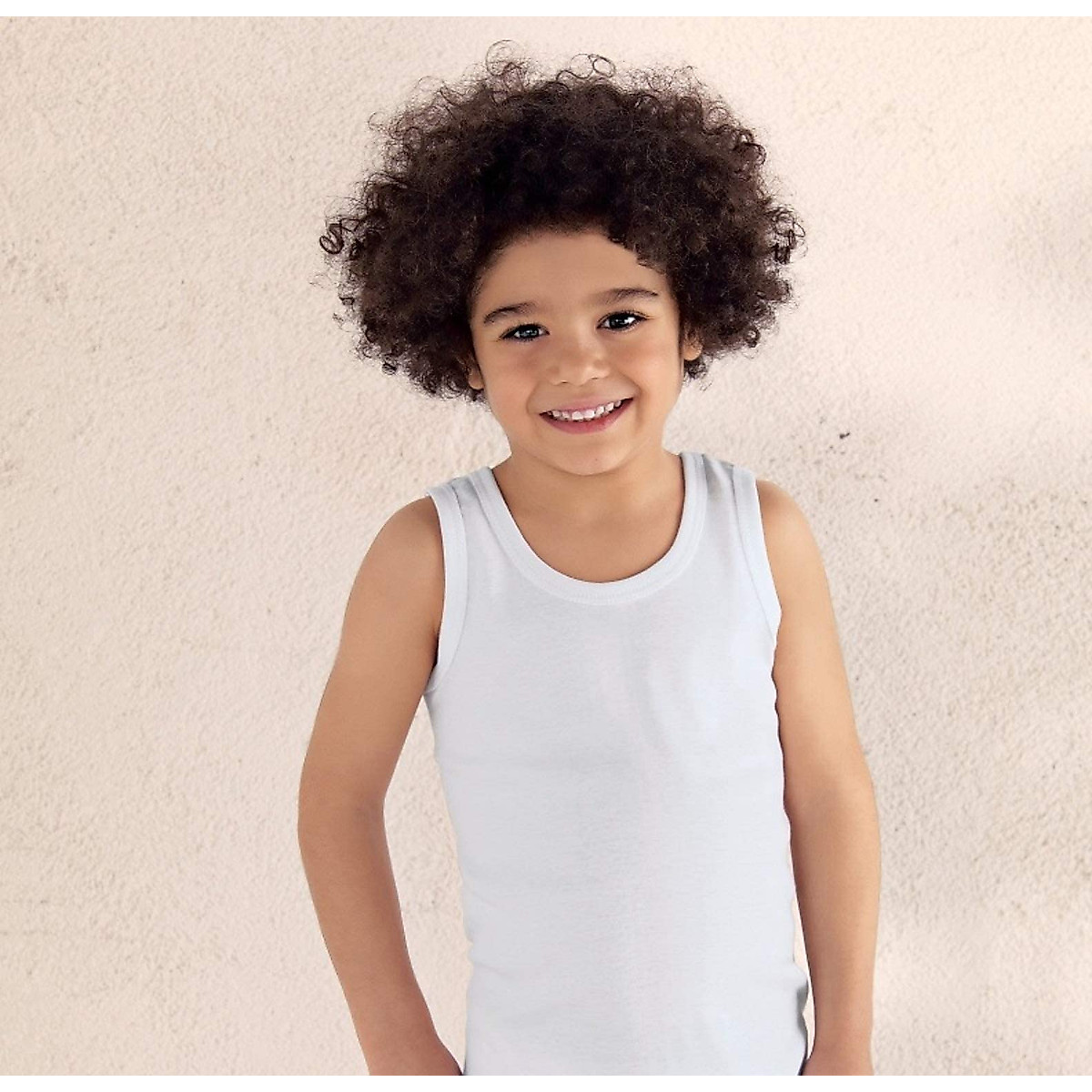 Brix Boys Undershirt Tank Top - White Tagless 100% Cotton Super Soft 4 Pack Novelty.