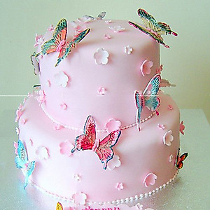 KALAIEN 2pcs Butterfly Sugarcraft Cookie Cutters DIY Embossing Cutter for Cake Decorating