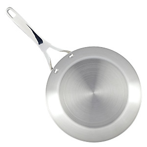 Anolon Nouvelle Copper Frying/Fry Pan/Skillet Set, 9.5 Inch Stainless Steel and 10.25 Inch Hard Anodized Nonstick