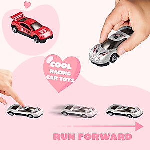 JOYIN 28-Count Valentines Day Gifts Cards, Valentine's Greeting Cards for Kids with Die-Cast Racing Cars Valentine Classroom Exchange Party Favor Toy