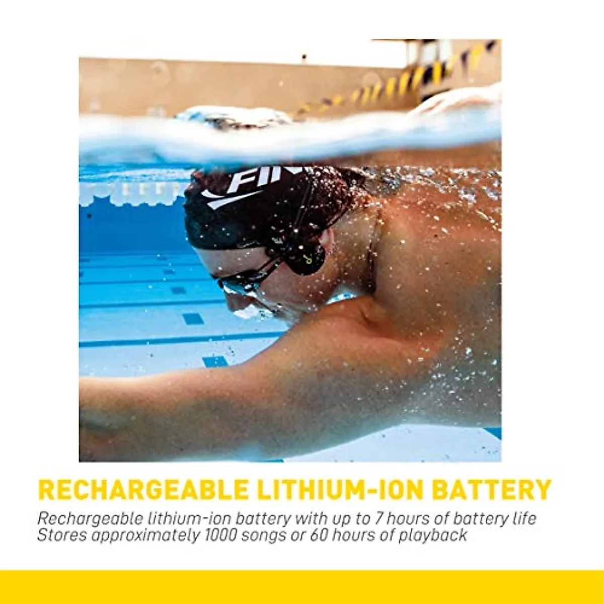 FINIS Duo Underwater Music MP3 Player with Bone Conduction Audio