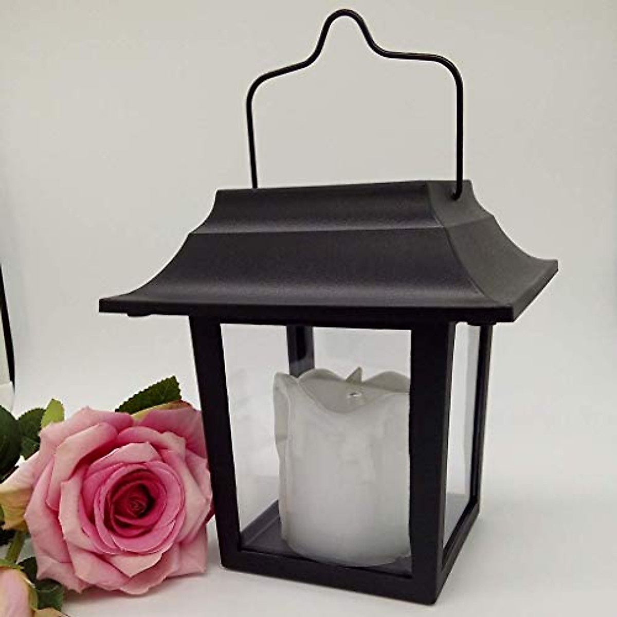 ZXY-NAN Wall Lamp Solar Lamp Home Wall Lamp Outdoor Waterproof Garden Courtyard Lighting Small Candle Fence Lamp