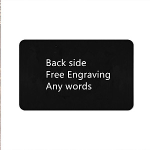 ZKXXJ Personalized to My Son/Daughter Gifts from Dad Mom Customized Stainless Steel Wallet Card Insert,Inspirational Meaningful Present Birthday Love You