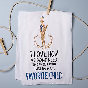 Primitives by Kathy LOL Glitter Dish Towel, Favorite Child