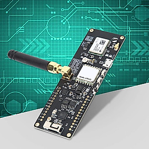 ASHATA WiFi GPS Module Board with Battery Base, GPS Module NEO-6M WiFi Module with Digital RSSI Function, RF Wake-Up Function, for T-Beam ESP32 433Mhz Wireless REV1